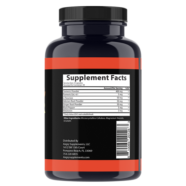 TURMERIC & GINGER PM, JOINT SUPPORT SLEEP AID - Angry Supplements