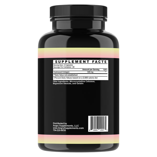 Ageless Collagen Capsules for Hair Skin & Nail Health 60ct - Angry ...