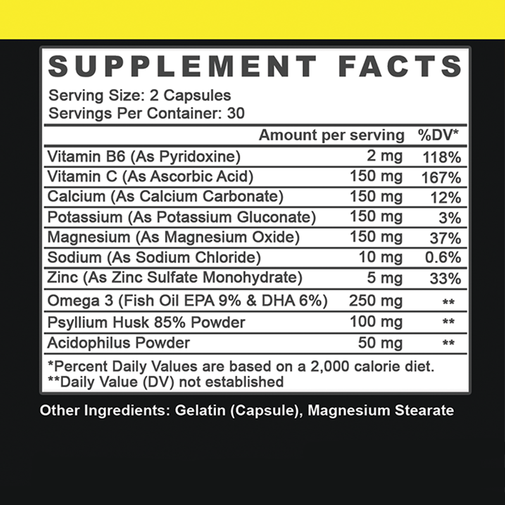 Fast & Fit Intermittent Fasting Pill w. Probiotics & Vitamin C - Angry ...
