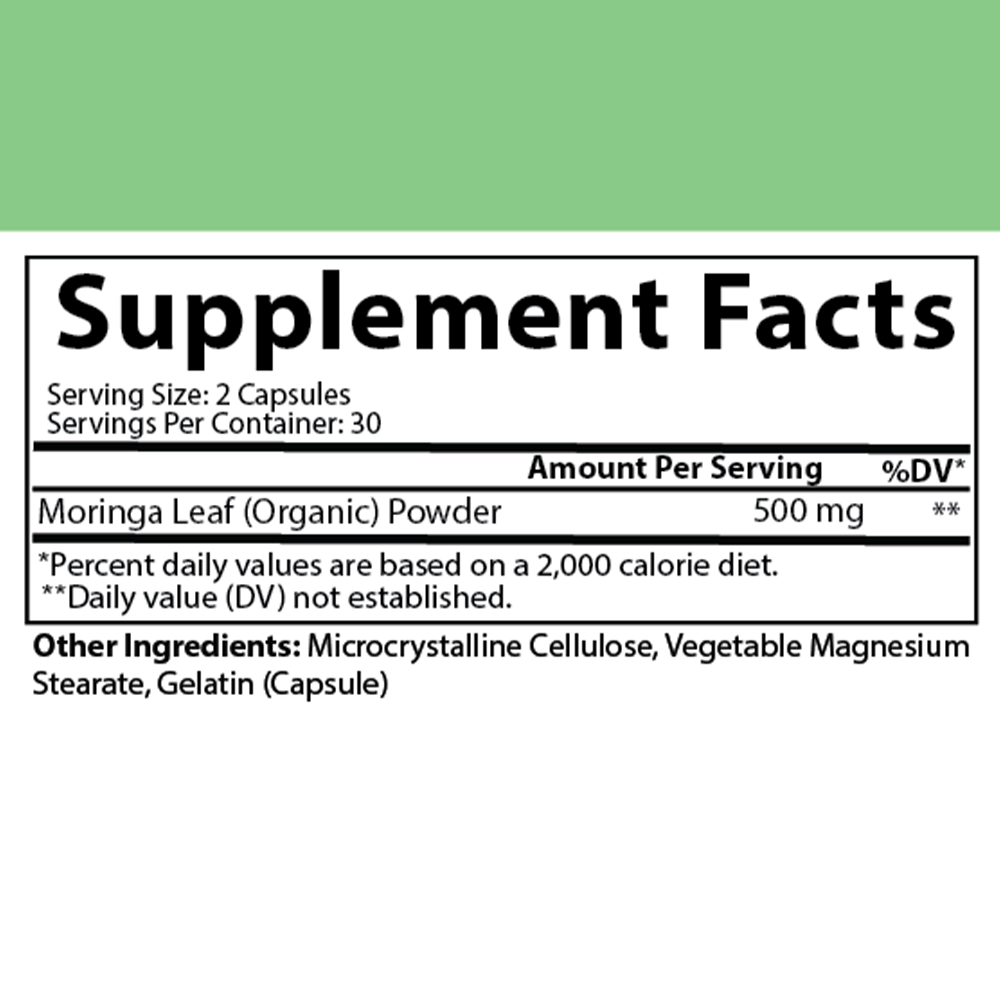 Just Pure Organic Moringa, Green Super Food - Angry Supplements