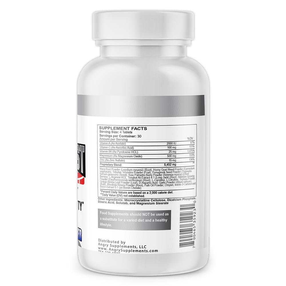 Monster Test Testosterone Booster, 6,000+ mg Maximum Strength - Angry ...