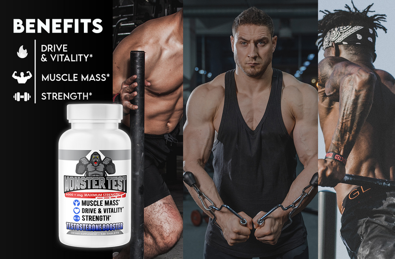 Monster Test Testosterone Booster, 6,000+ mg Maximum Strength - Angry ...