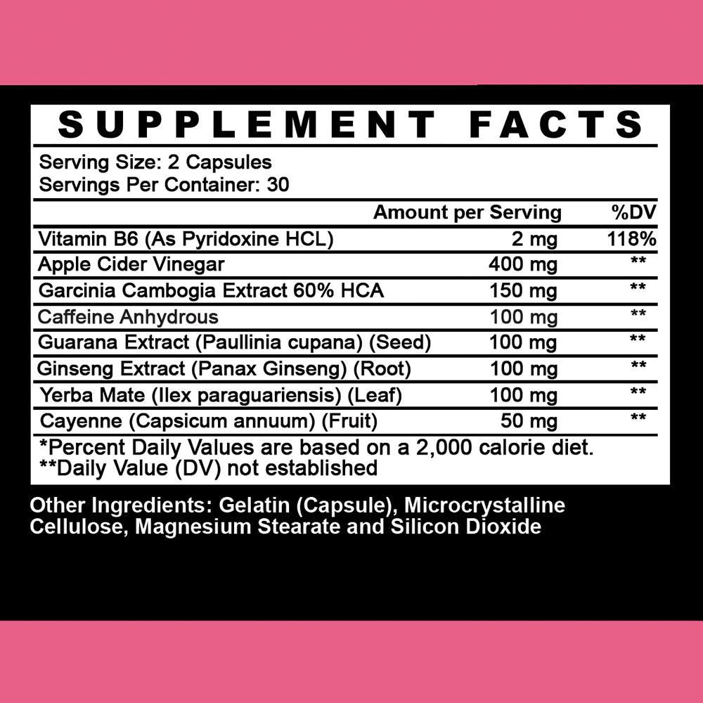 Monster Girl, Women's Pre-Workout Capsules - Angry Supplements