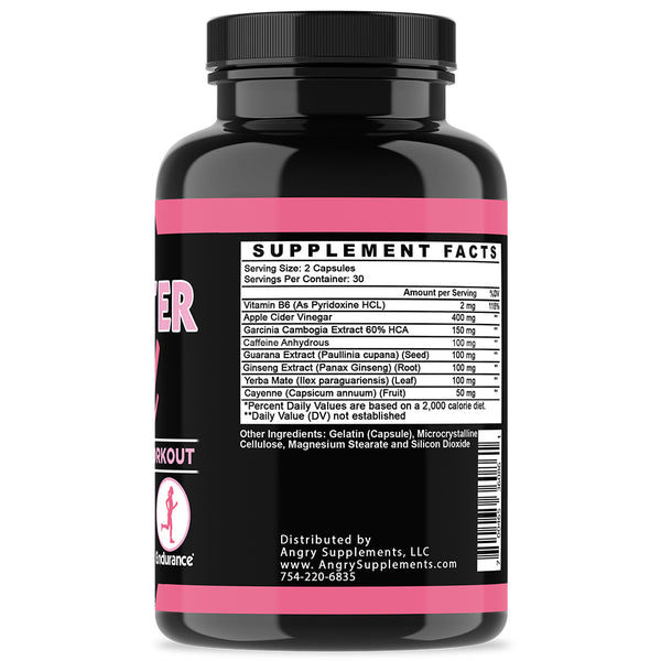 Monster Girl, Women's Pre-Workout Capsules - Angry Supplements